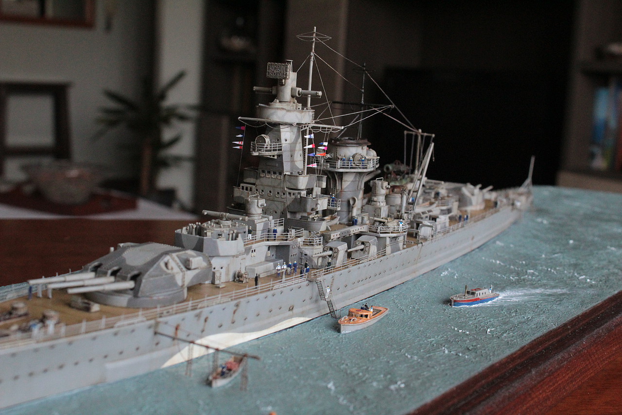 German Admiral Graf Spee Pocket Battleship -- Plastic Model Military ...