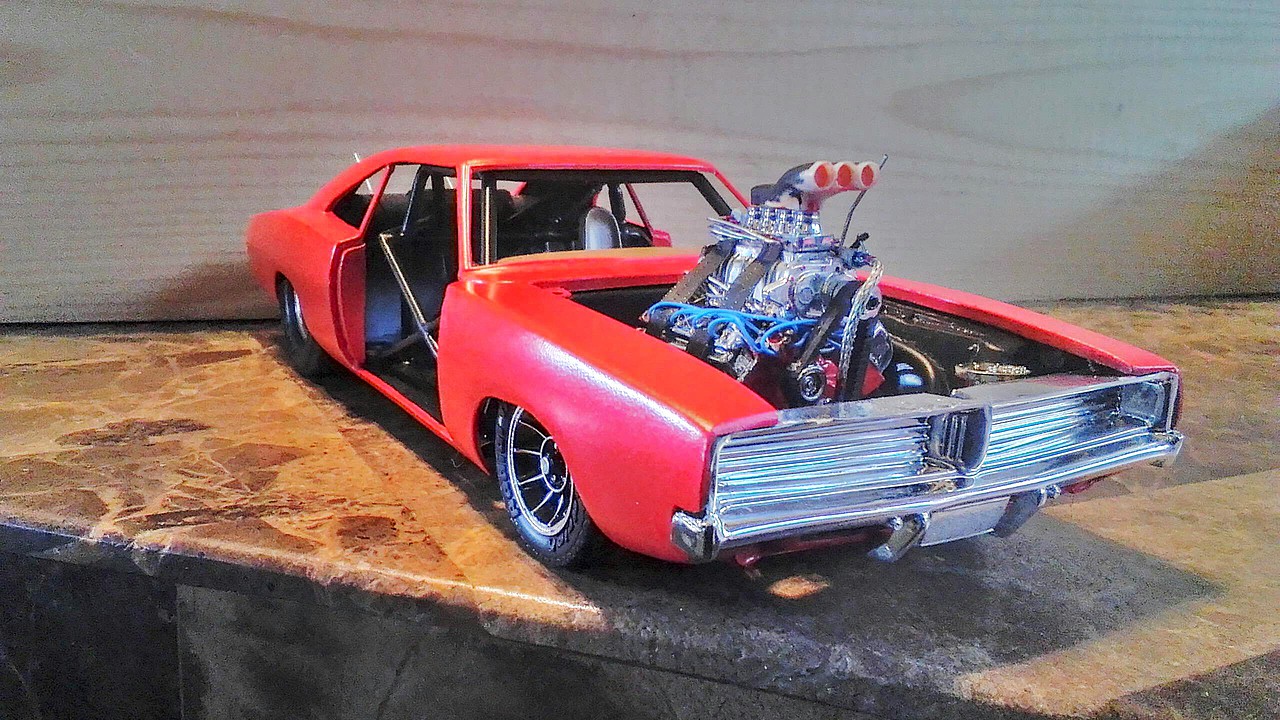 1969 General Lee Charger -- Plastic Model Car Kit -- 1/25 Scale - #706 ...