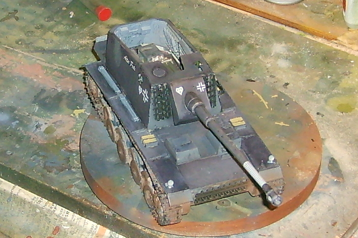 German 12.8cm Tank Destroyer L/61 Sturer Emil -- Plastic Model Military ...