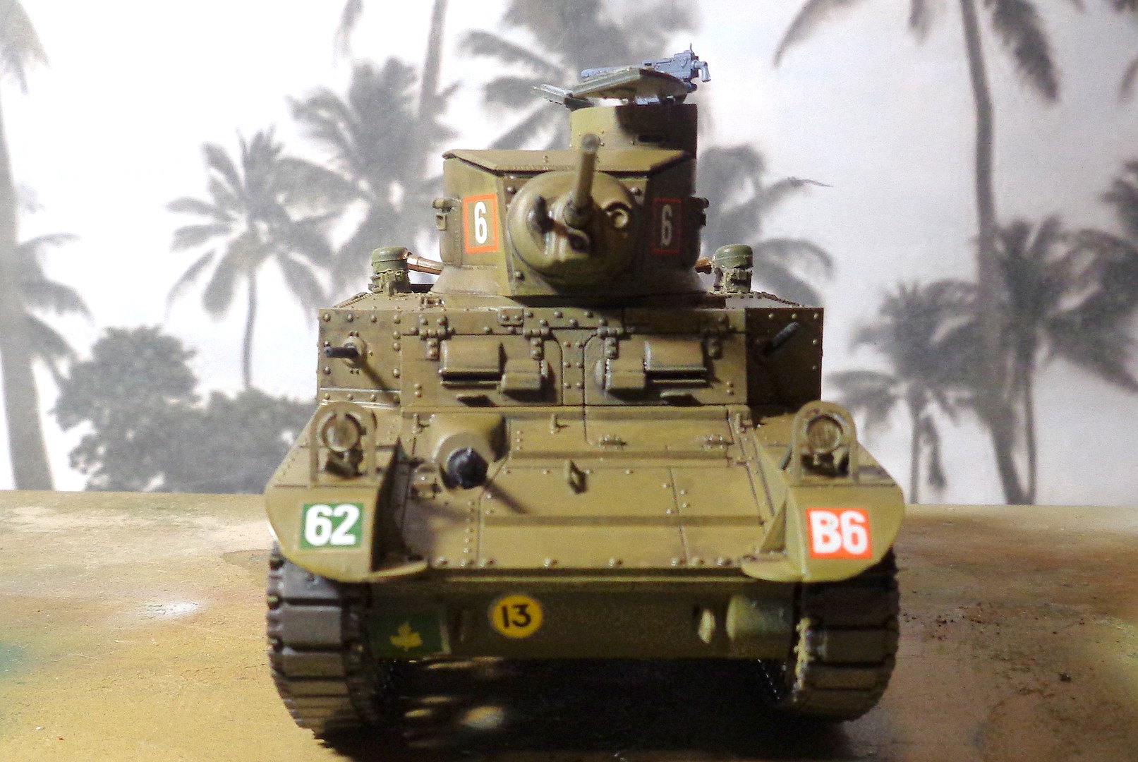 US M3 Stuart Light Tank Kit -- Plastic Model Military Vehicle Kit -- 1/ ...