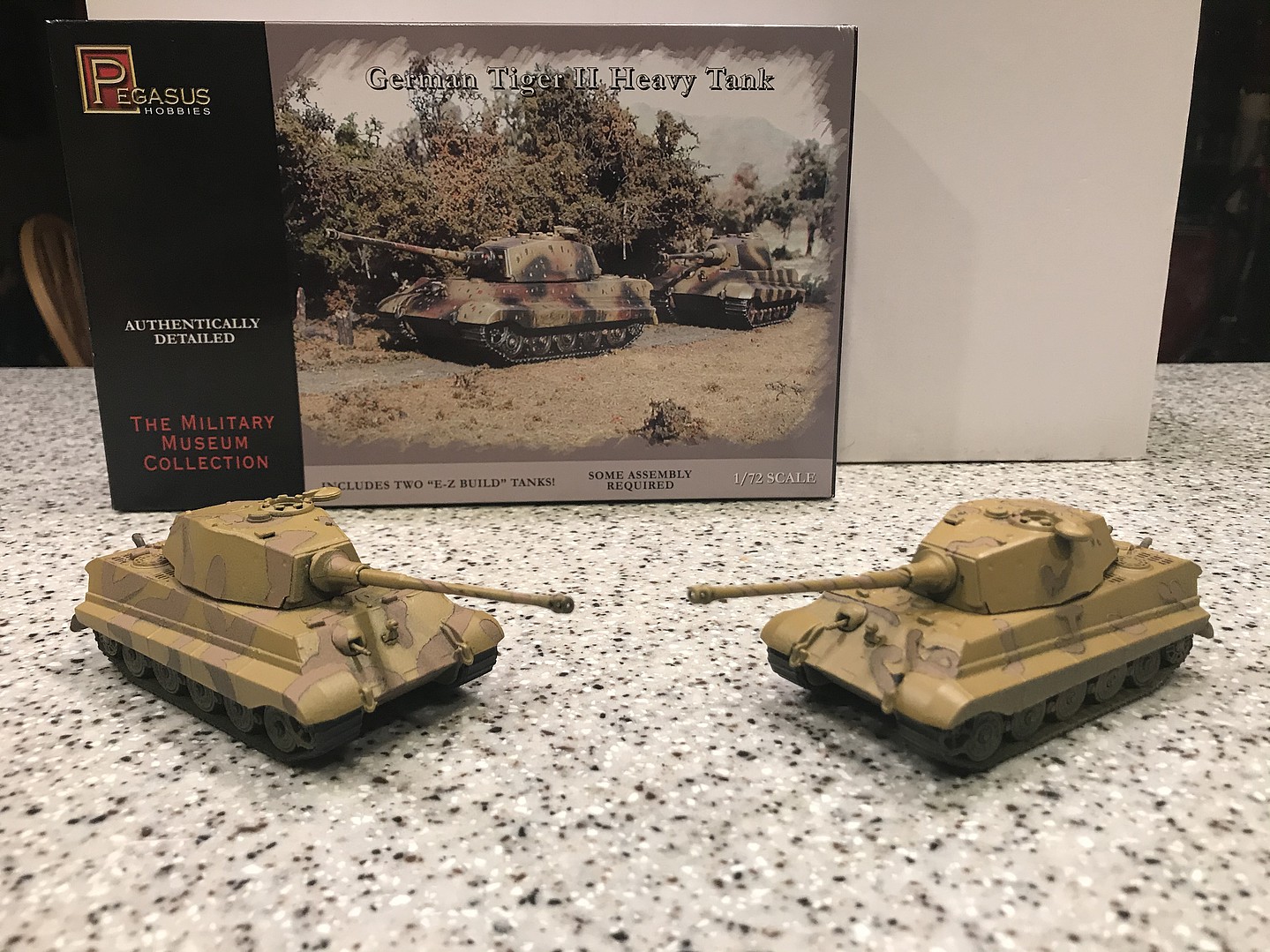 German Tiger II Heavy Tank (2) (Snap) -- Plastic Model Military Vehicle ...