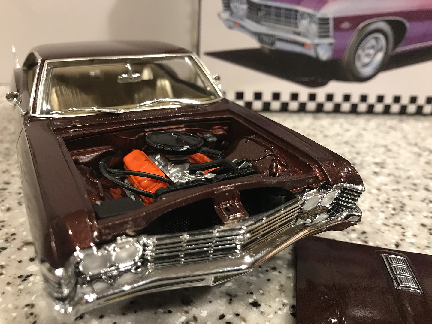 1967 Chevy Impala SS (Stock) -- Plastic Model Car Kit -- 1/25 Scale ...