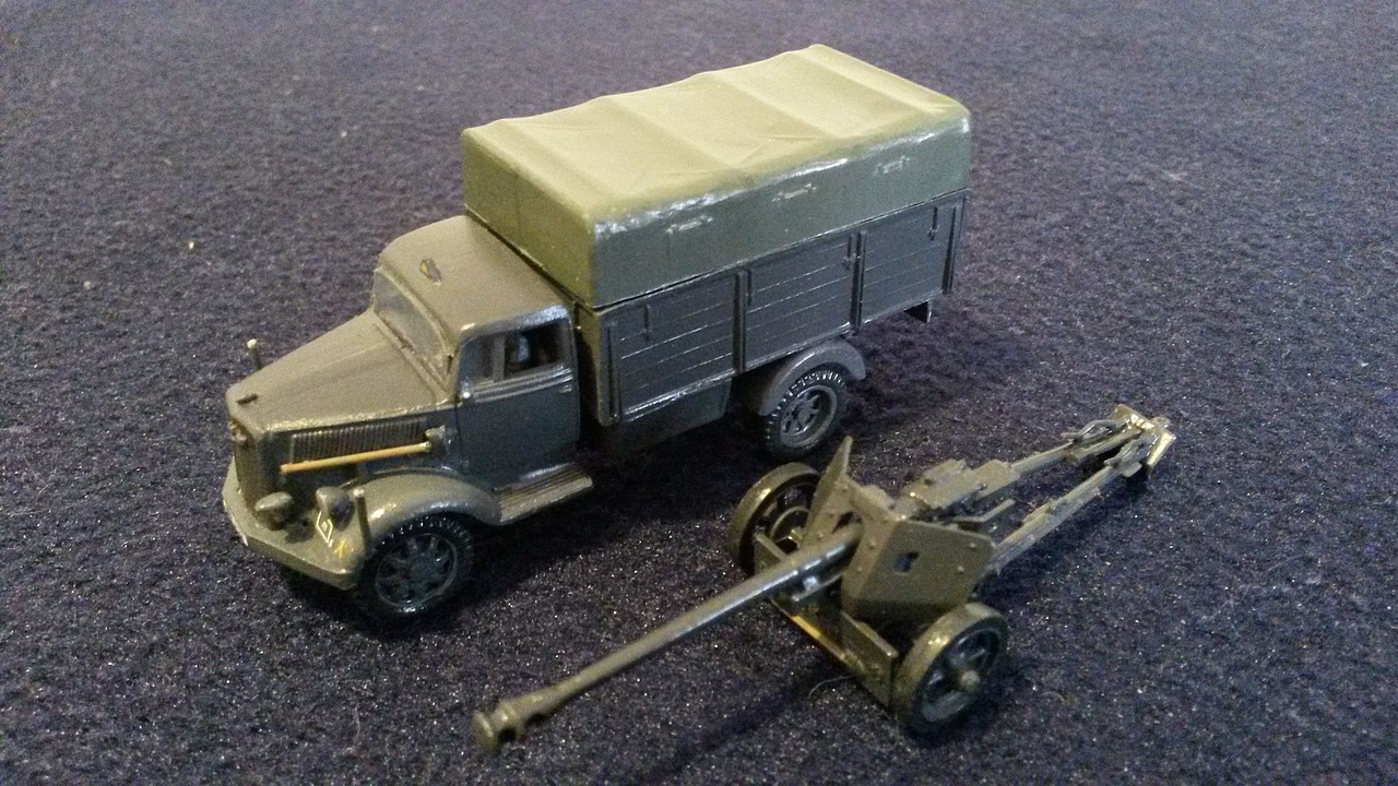 Gallery Pictures Airfix Opel Blitz German Army Truck w/Pak 40 Anti-Tank ...
