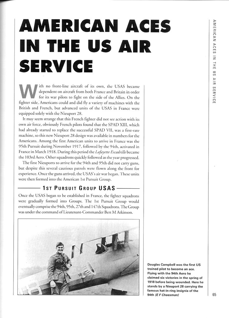 Aircraft of the Aces - American Ace of WWI -- Military History Book ...