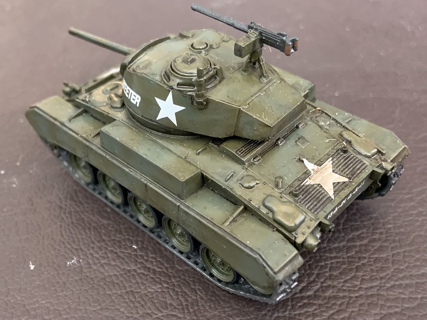 M24 Chaffee Tank -- Plastic Model Tank Kit -- 1/76 Scale -- #03323 ...