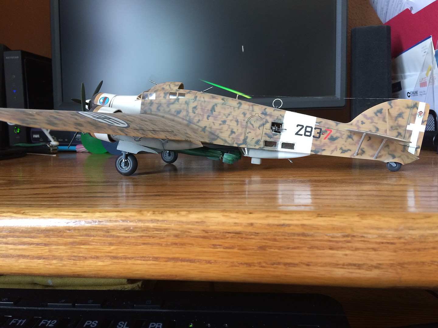 Savoia Marchetti 79-II Sparviero Italian Bomber -- Plastic Model ...