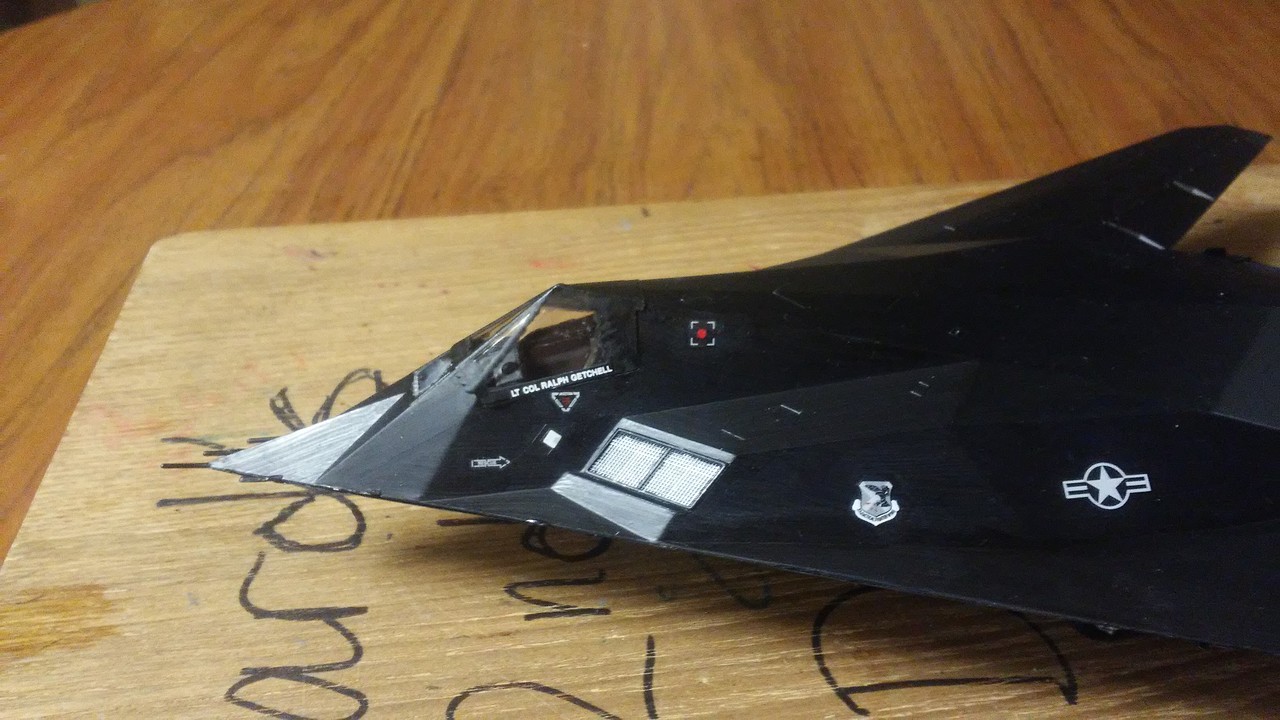 F117 Stealth Aircraft -- Plastic Model Airplane Kit -- 1/72 Scale ...