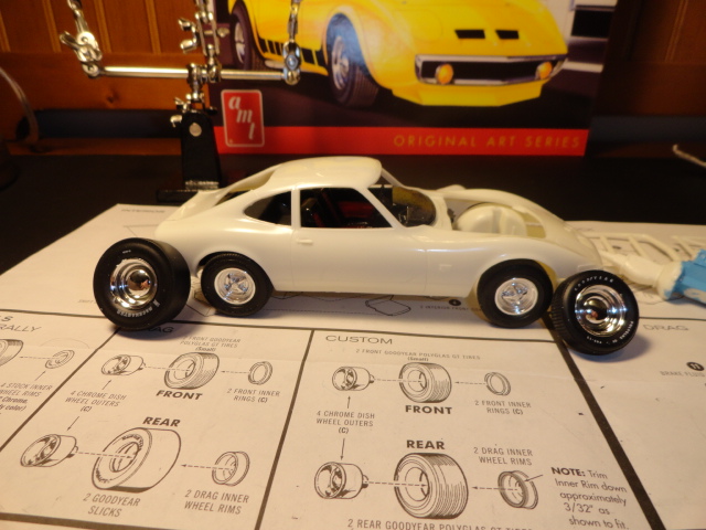 Opel GT Car (White) -- Plastic Model Car Kit -- 1/25 Scale -- #729 ...