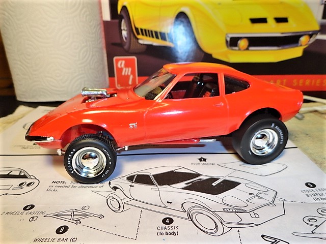 Opel GT Car (White) -- Plastic Model Car Kit -- 1/25 Scale -- #729 ...