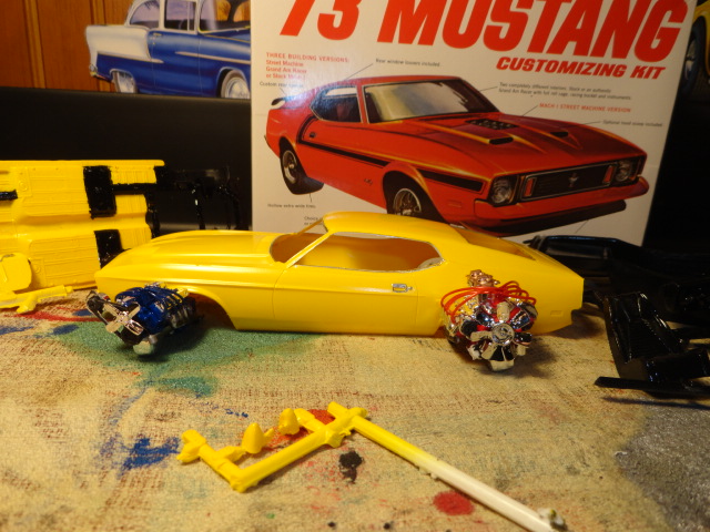 Gallery Pictures MPC 1973 Ford Mustang Plastic Model Car Kit 1/25 Scale ...