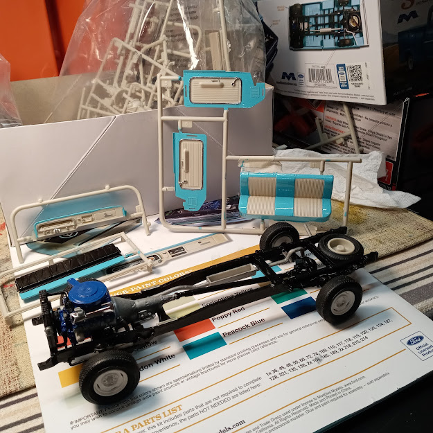 1967 Ford F100 Service Bed Pickup Truck -- Plastic Model Vehicle Kit ...