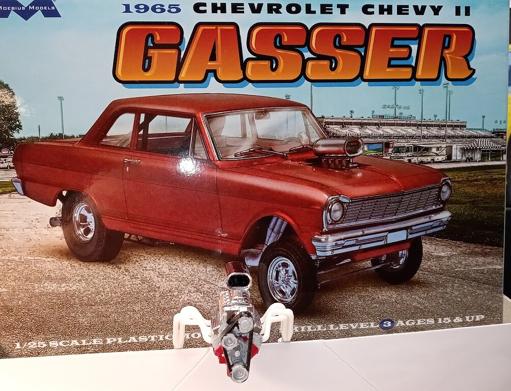 Chevy II Gasser -- Plastic Model Car Kit -- 1/25 Scale -- #2324 ...