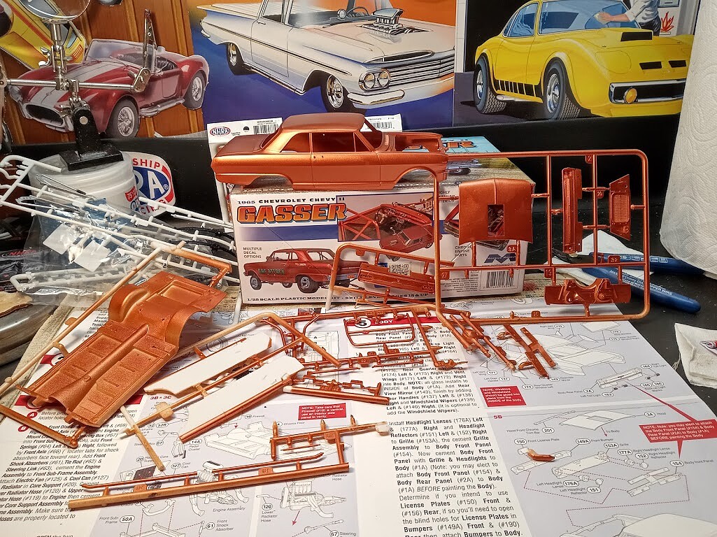 Chevy II Gasser -- Plastic Model Car Kit -- 1/25 Scale -- #2324 ...