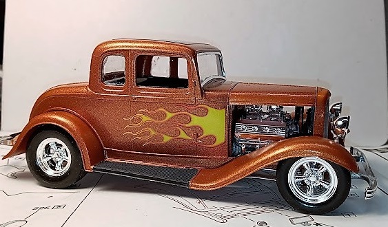 1932 Ford 5 Window Coupe -- Plastic Model Car Kit -- 1/25 Scale ...