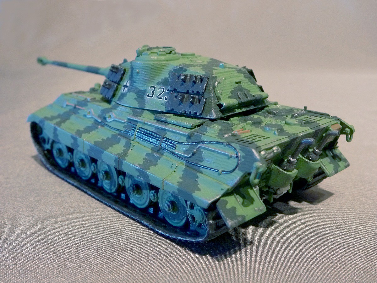 German SdKfz 182 King Tiger Tank Porsche Turret -- Plastic Model Kit ...