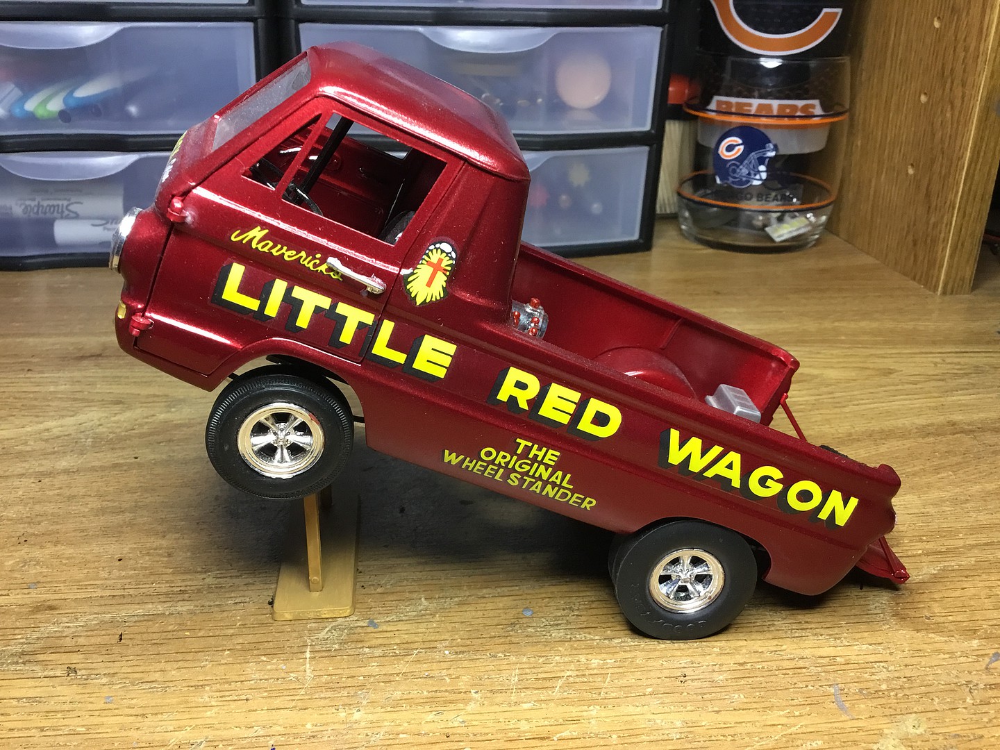 Little Red Wagon -- Plastic Model Truck Kit -- 1/25 Scale -- #hl115-12 ...