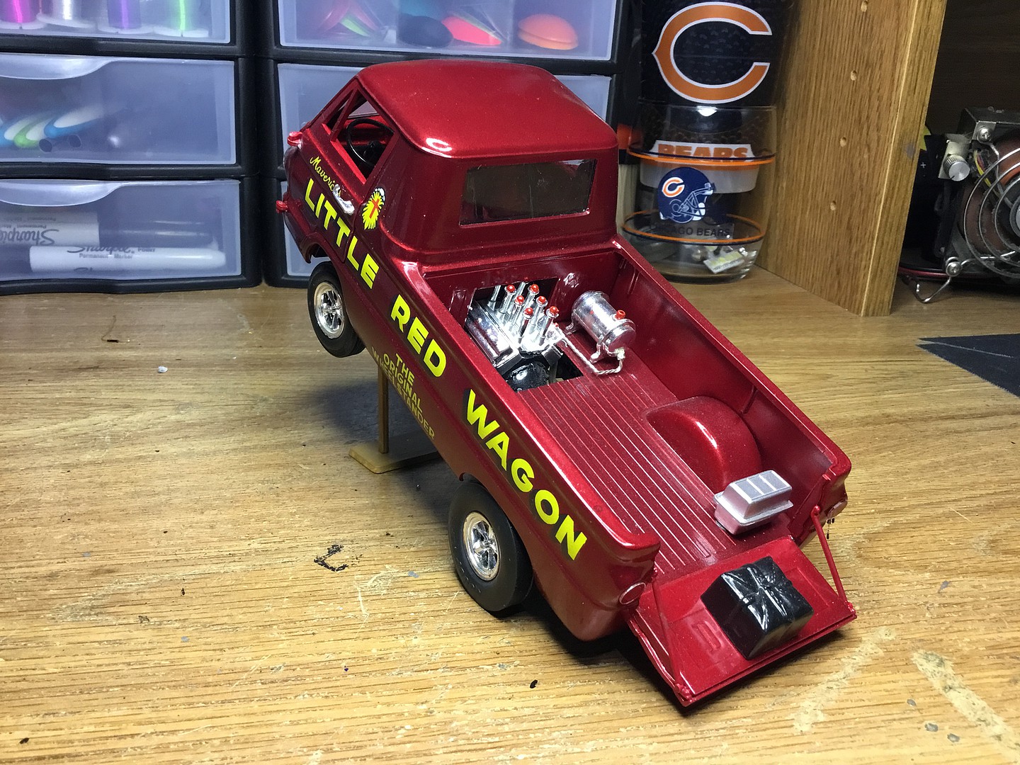 Little Red Wagon -- Plastic Model Truck Kit -- 1/25 Scale -- #hl115-12 ...