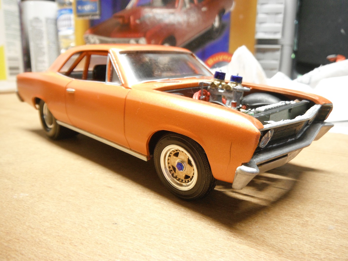 1967 Chevy Chevelle Pro Street Car -- 1/25 Scale -- Plastic Model Car ...
