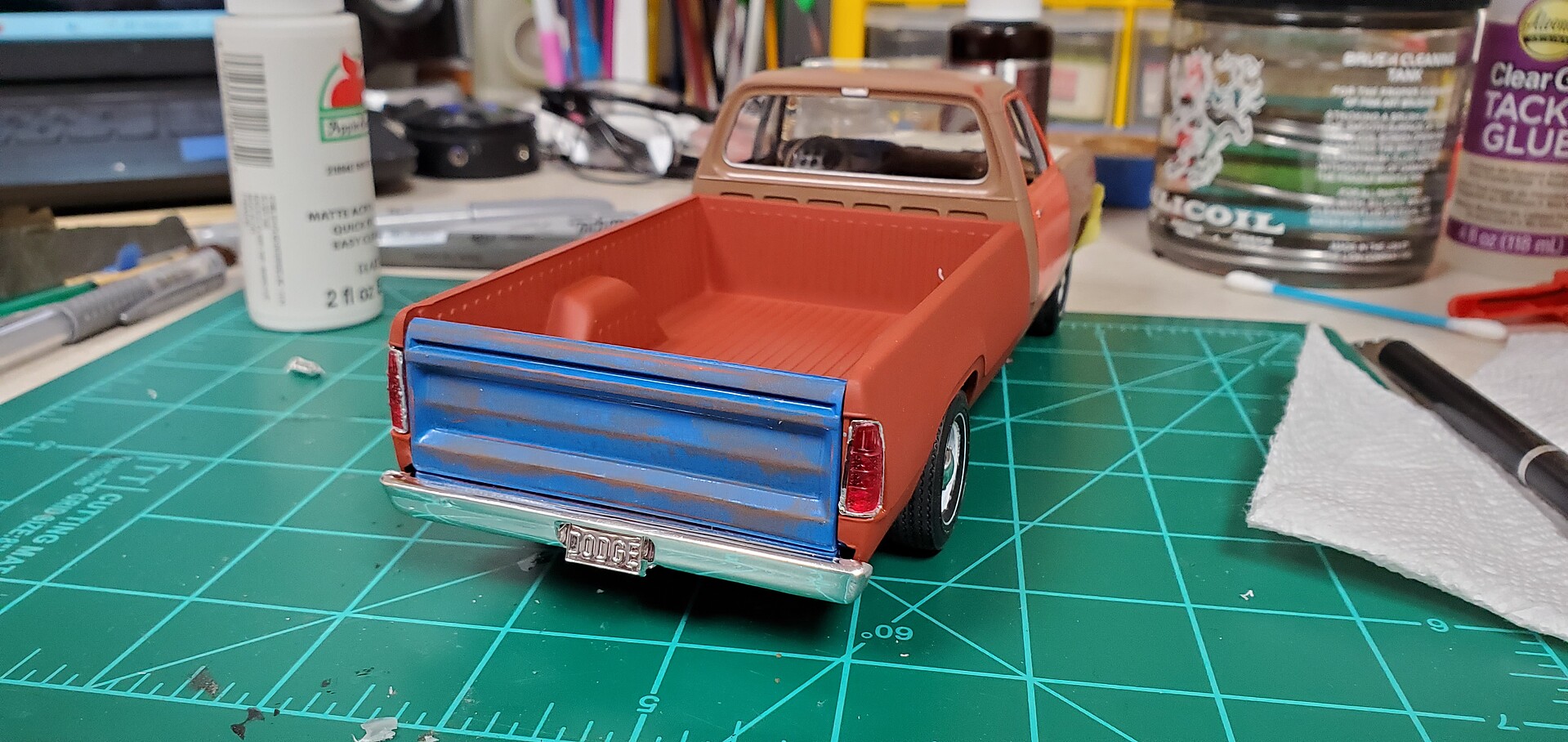1978 Dodge D100 Custom Pickup Truck -- Plastic Model Truck Vehicle Kit ...