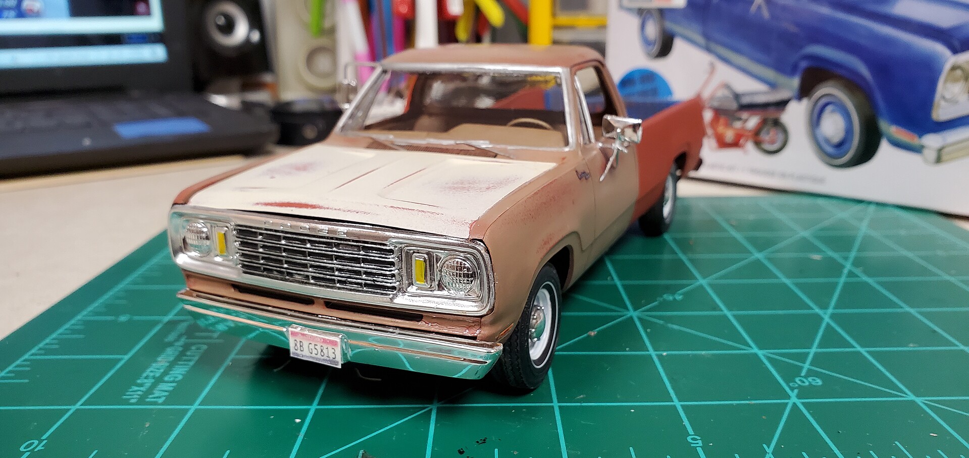 1978 Dodge D100 Custom Pickup Truck -- Plastic Model Truck Vehicle Kit ...