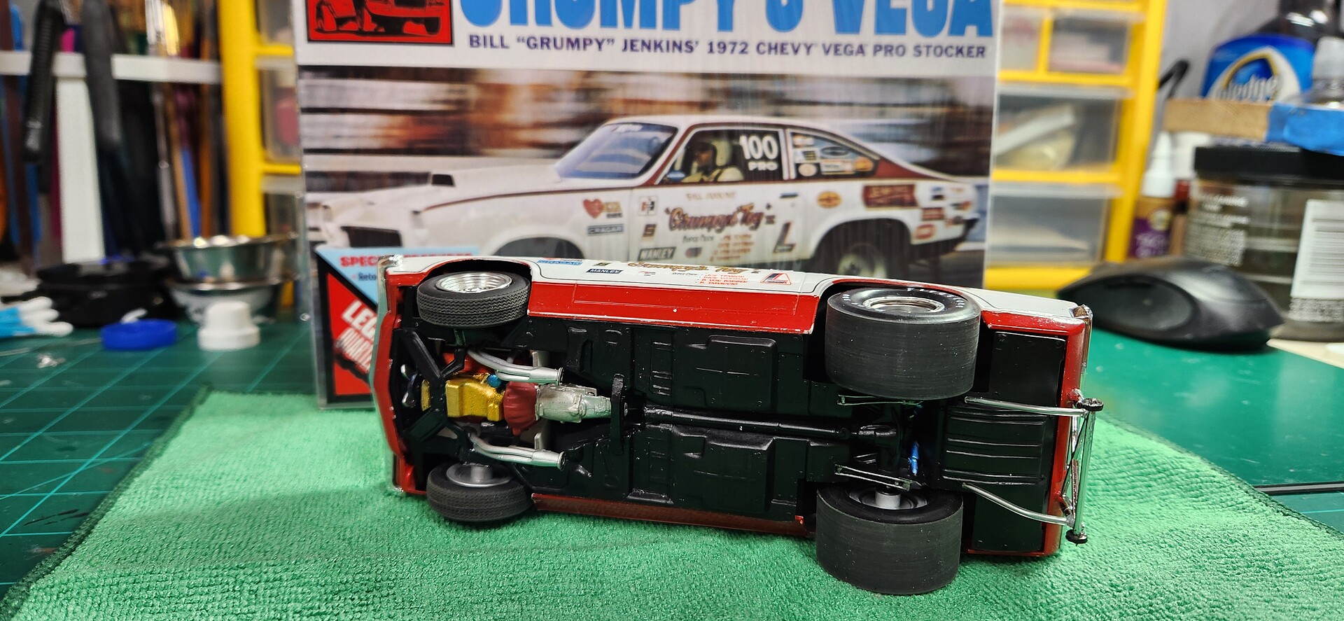 1972 Chevy Vega Pro Stock -- Plastic Model Car Vehicle Kit -- 1/25 ...