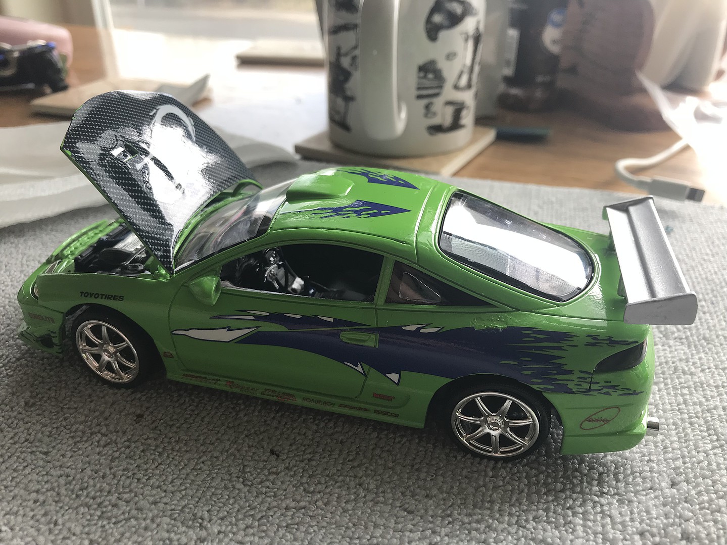 Fast & Furious Brian's Mitsubishi Eclipse -- Plastic Model Car Kit -- 1 ...