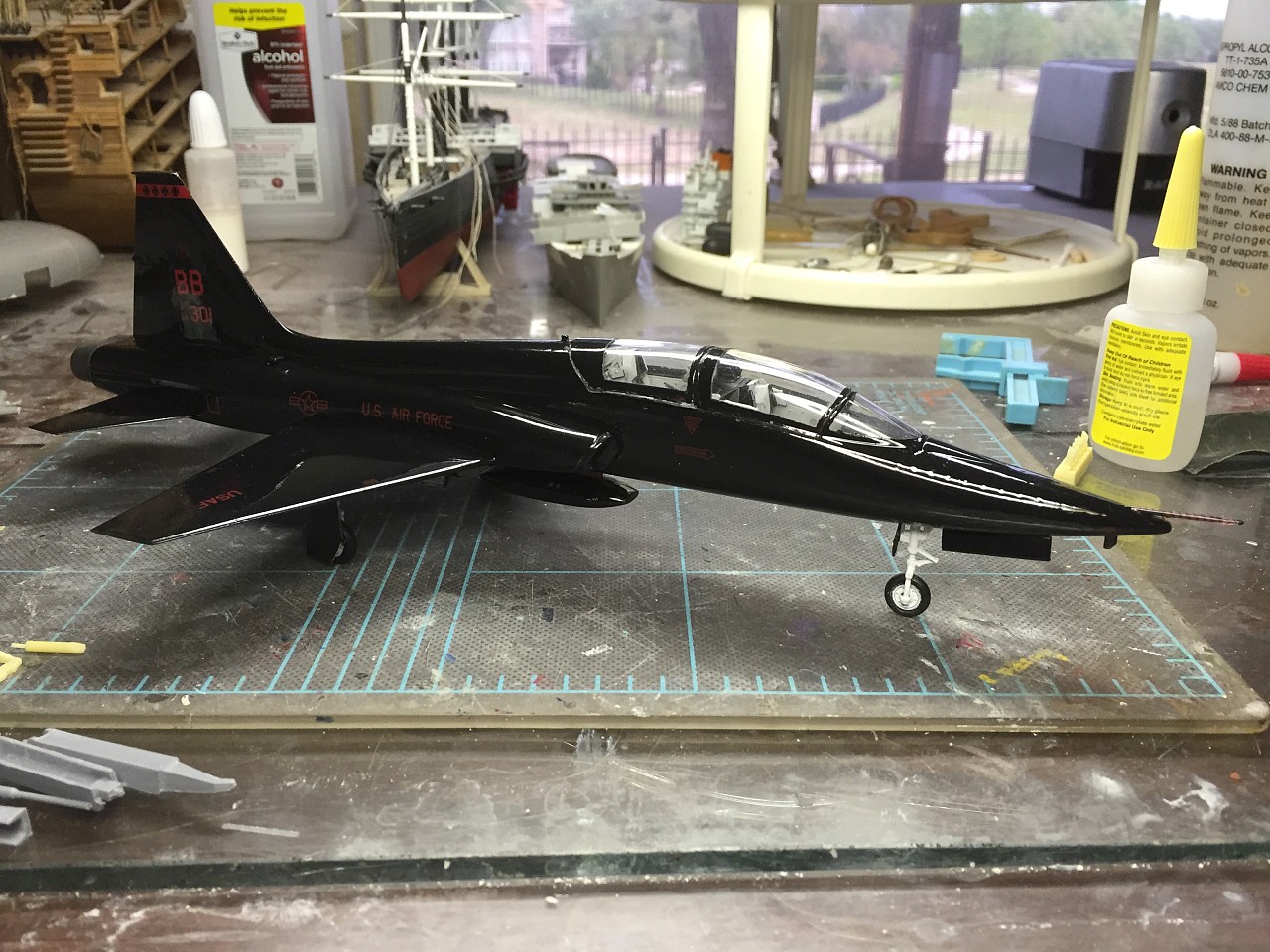 USAF T-38A Talon Jet Trainer Aircraft -- Plastic Model Airplane Kit ...