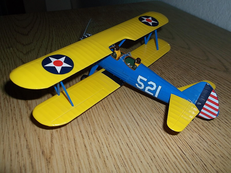 Stearman PT17 BiPlane Aircraft -- Plastic Model Airplane Kit -- 1/48 ...