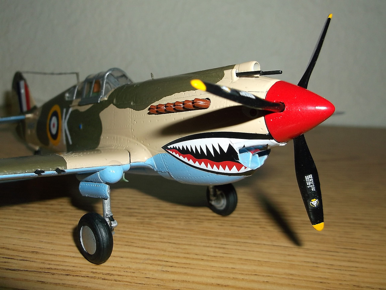 Curtiss P-40B Warhawk Aircraft -- Plastic Model Airplane Kit -- 1/48 ...