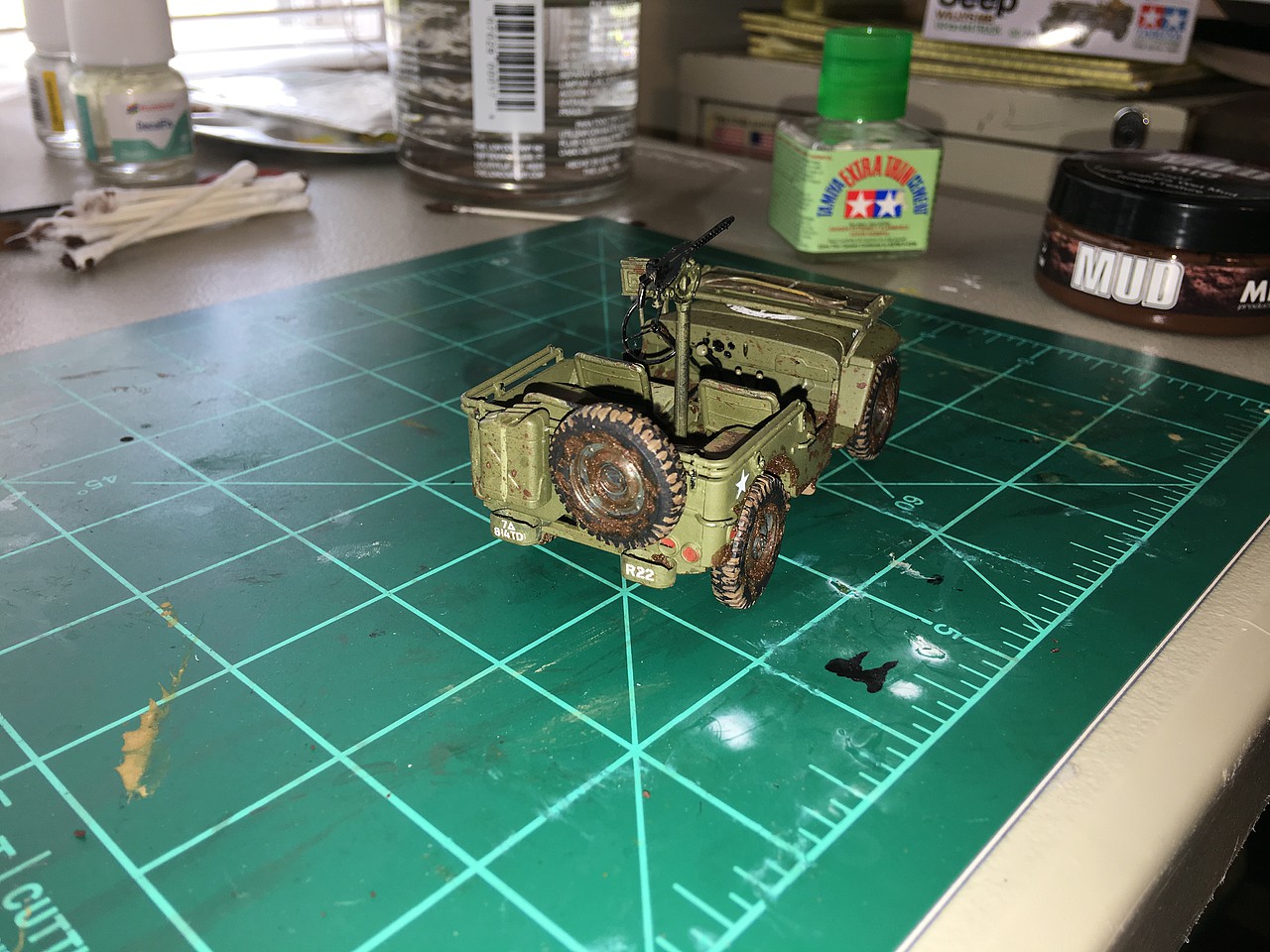 US Willys MB Jeep -- Plastic Model Military Vehicle Kit -- 1/35 Scale ...