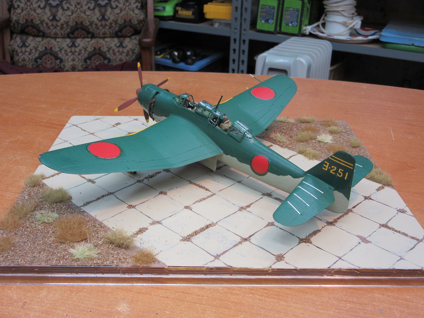 Aichi B7A2 Attack Bomber Ryusei Kai (Grace) -- Plastic Model Airplane ...