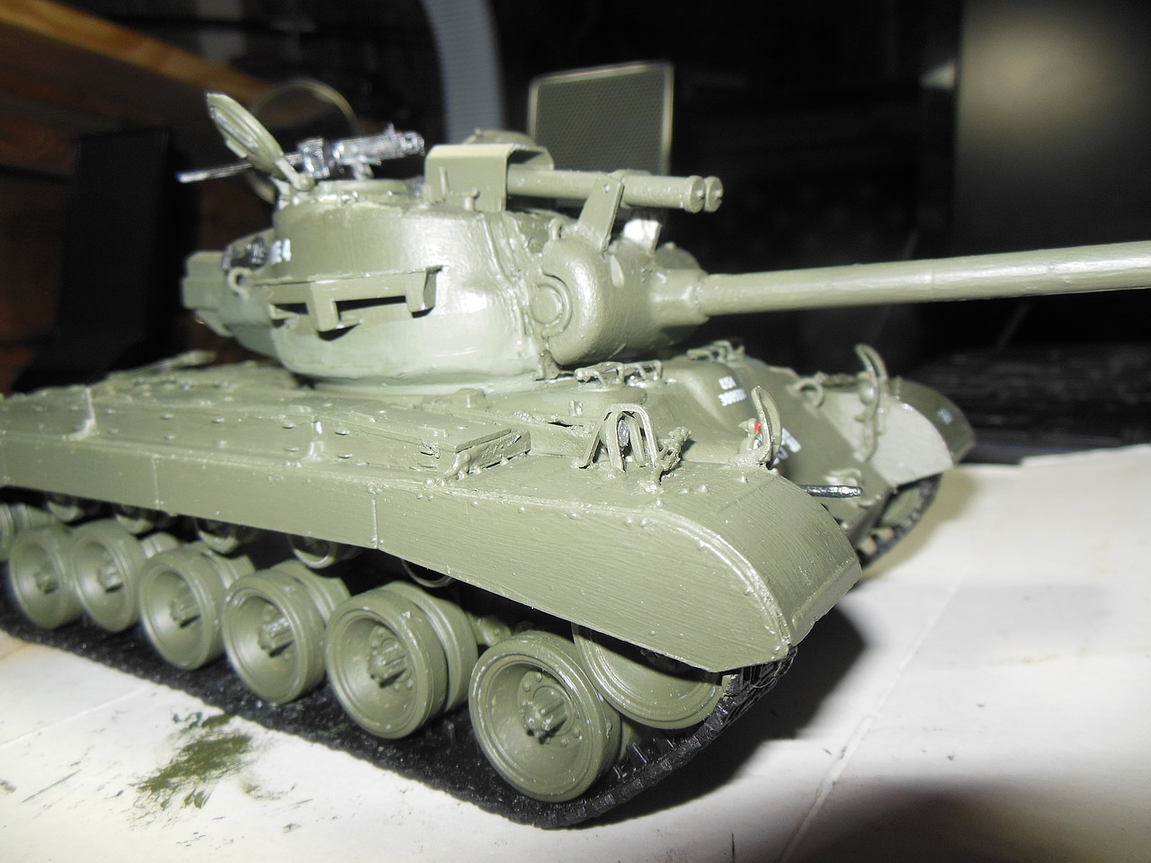 T26E4 Pershing Pilot Tank -- Plastic Model Military Vehicle Kit -- 1/35 ...