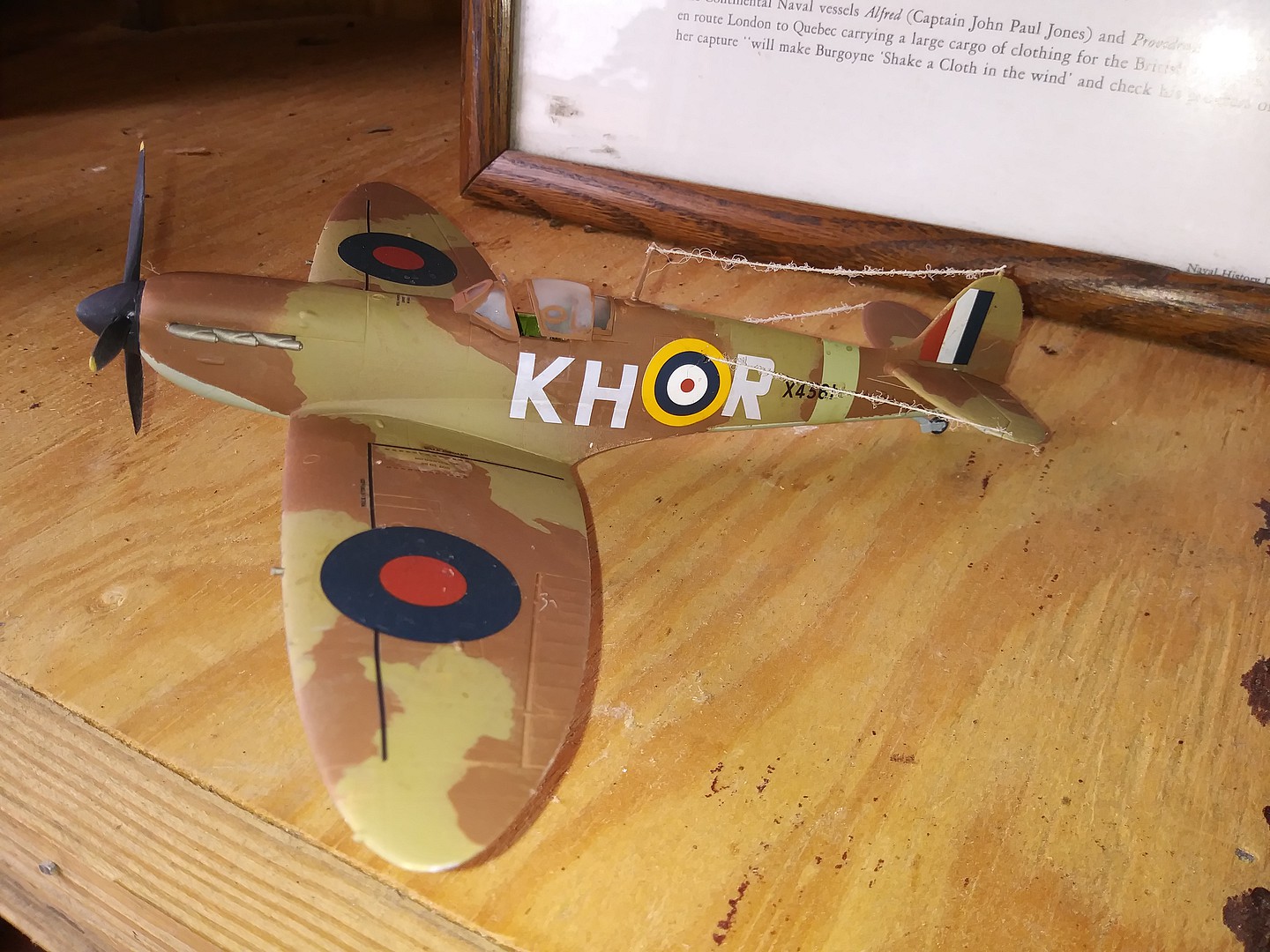 Supermarine Spitfire MK1 Fighter Aircraft -- Plastic Model Airplane Kit ...