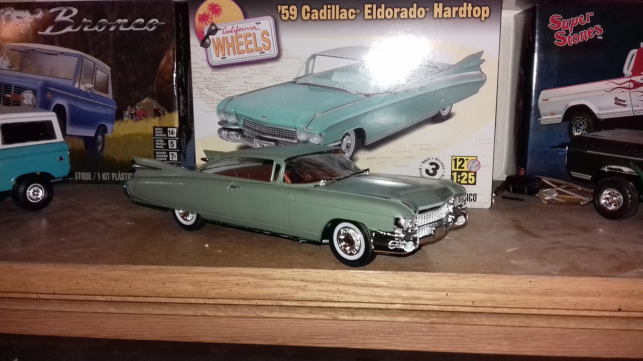 '59 Cadillac Eldorado Hardtop -- Plastic Model Car Kit -- 1/25 Scale ...