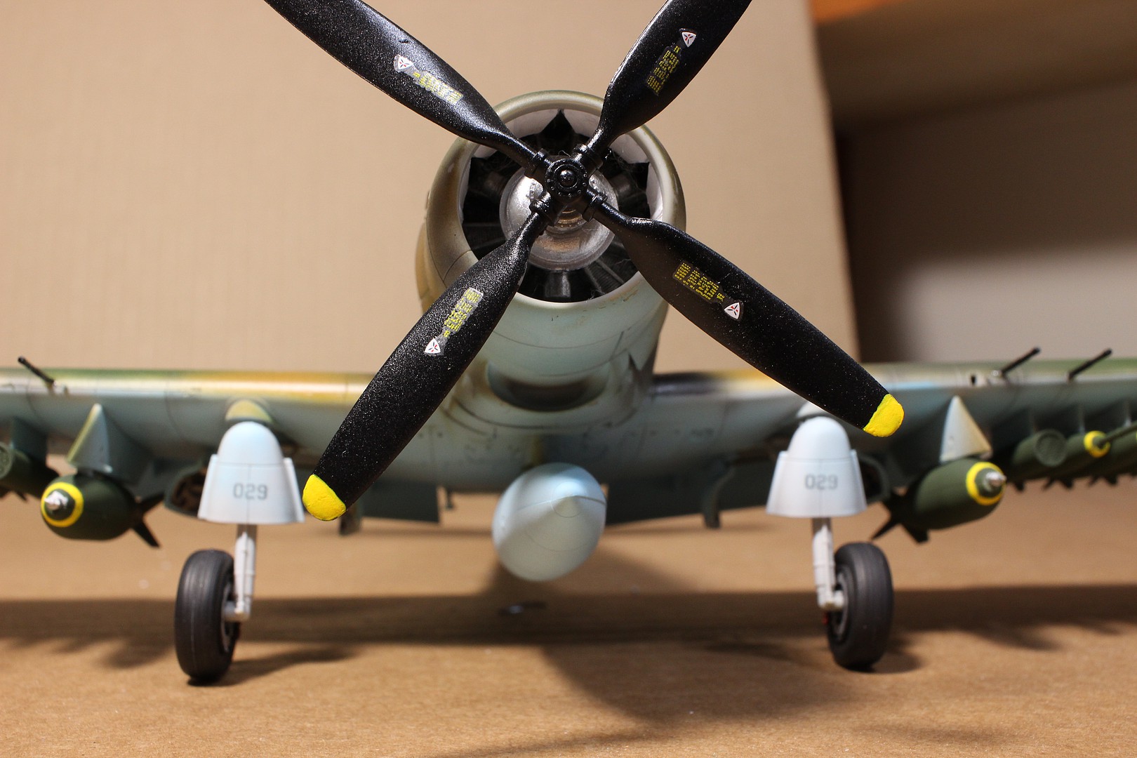 Douglas A-1J Skyraider USAF Attack Aircraft -- Plastic Model Airplane ...