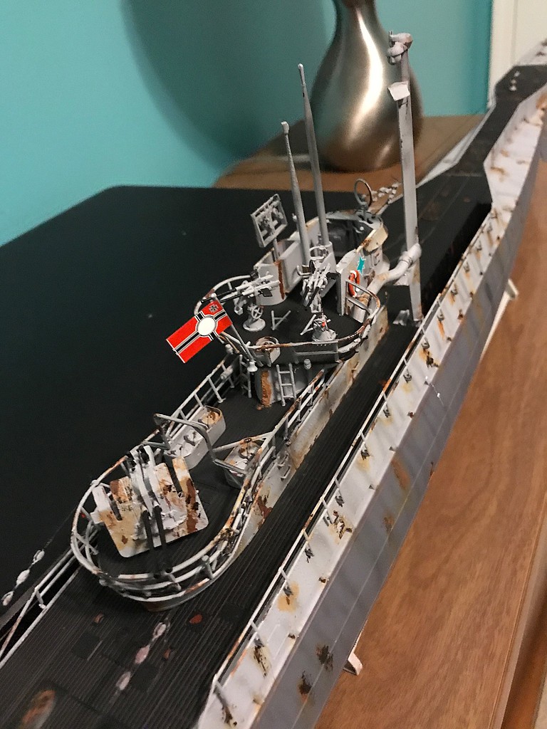 German Submarine Type IX C/40 -- Plastic Model Military Ship Kit -- 1/ ...