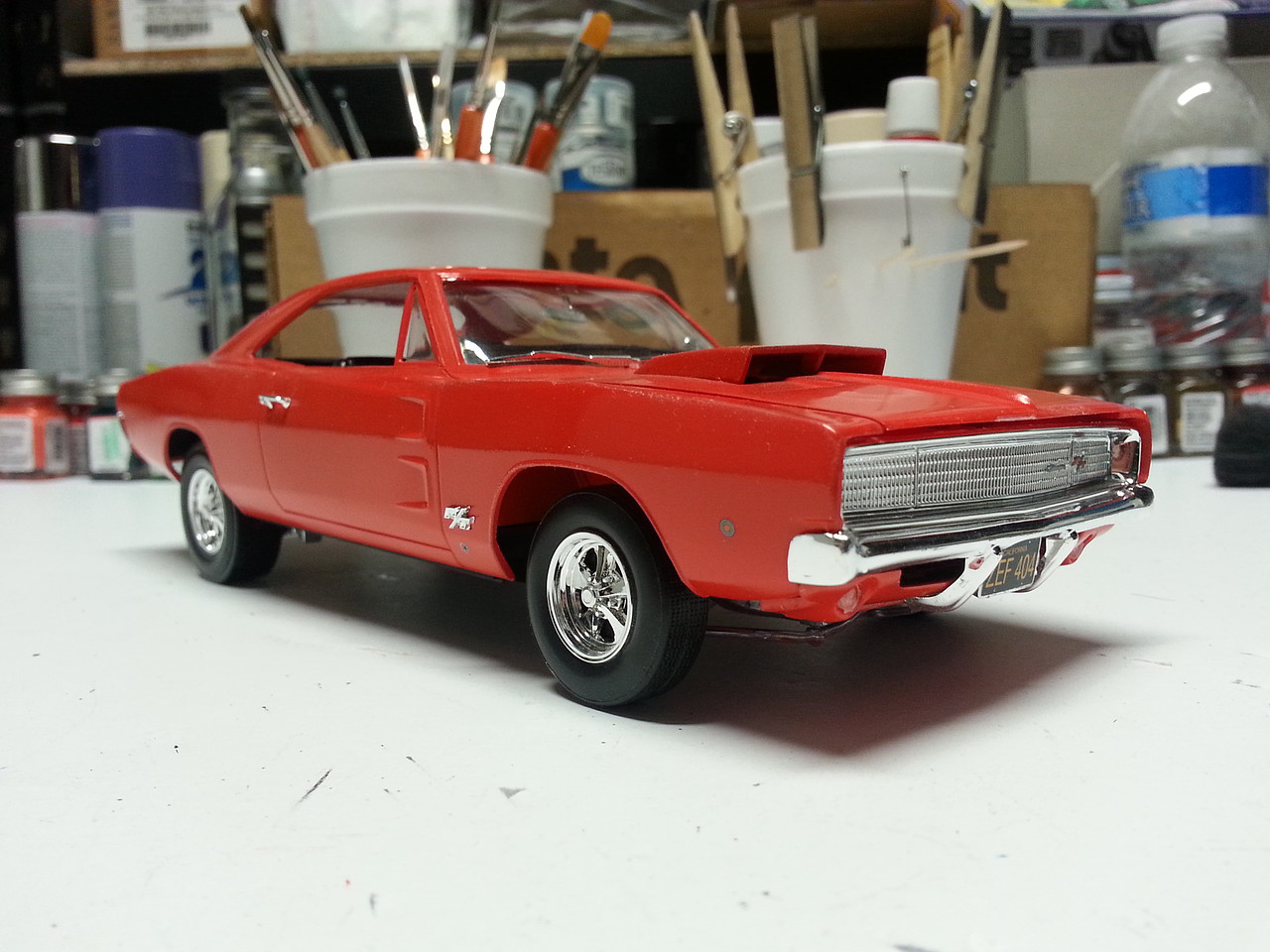 1968 Dodge Charger 2'n1 -- Plastic Model Car Kit -- 1/25 Scale ...