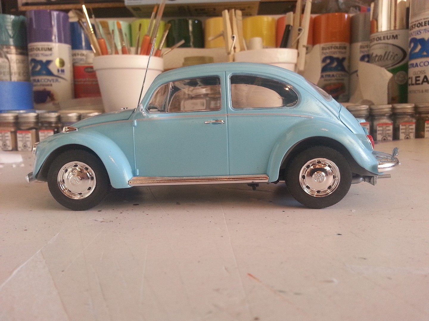 1968 VW Beetle Type 1 -- Plastic Model Car Kit -- 1/24 Scale -- #854192 ...
