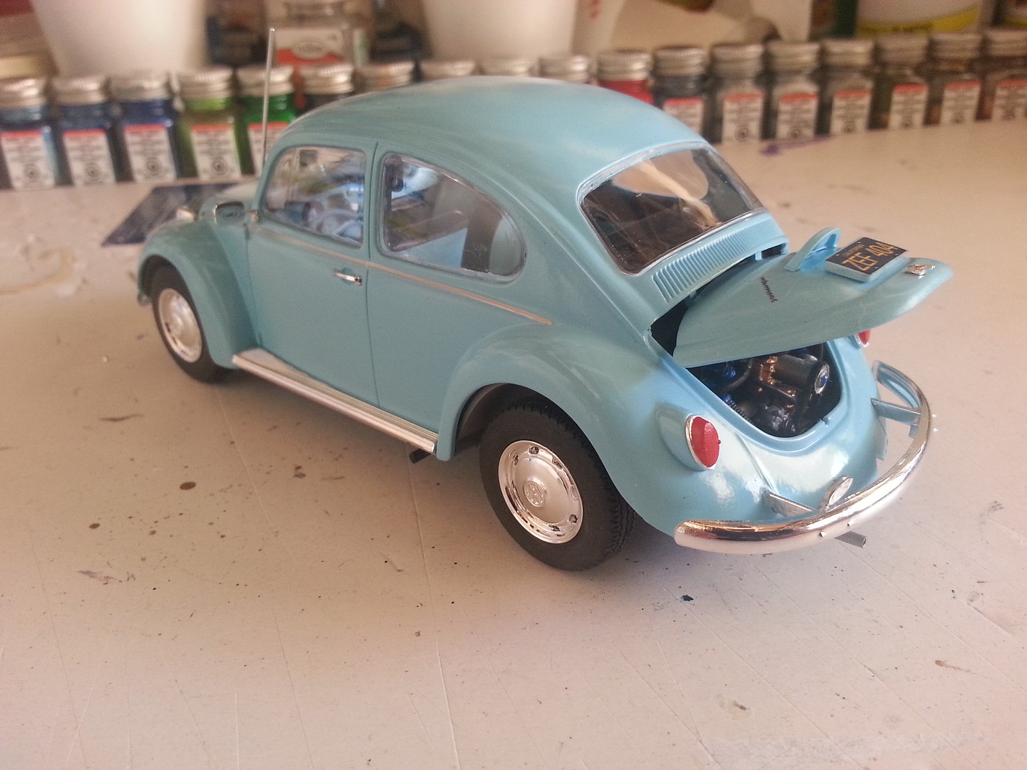 1968 VW Beetle Type 1 -- Plastic Model Car Kit -- 1/24 Scale -- #854192 ...