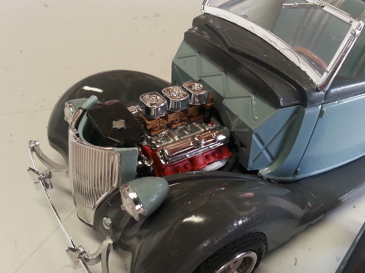 1936 FORD COUPE -- Plastic Model Car Truck Vehicle Kit -- 1/25 Scale ...