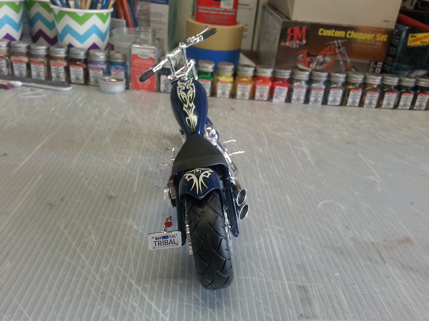 Custom Chopper Set -- 1/12 Scale Plastic Model Motorcycle Kit ...