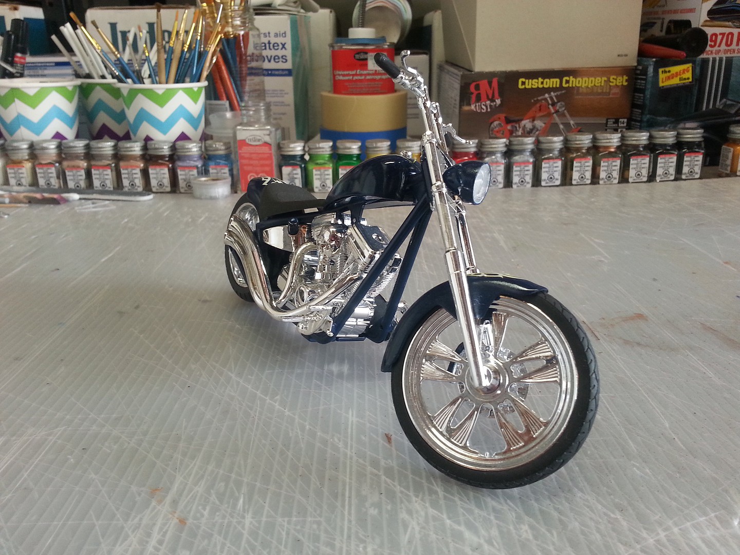 Custom Chopper Set -- 1/12 Scale Plastic Model Motorcycle Kit ...