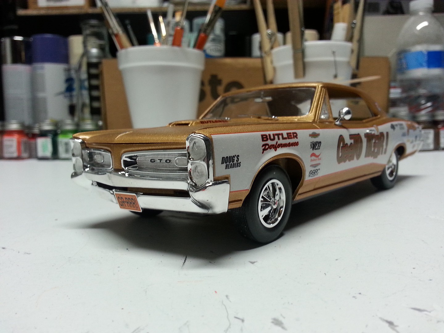 1966 Pontiac GTO -- Plastic Model Car Kit -- 1/25 Scale -- #854479 ...