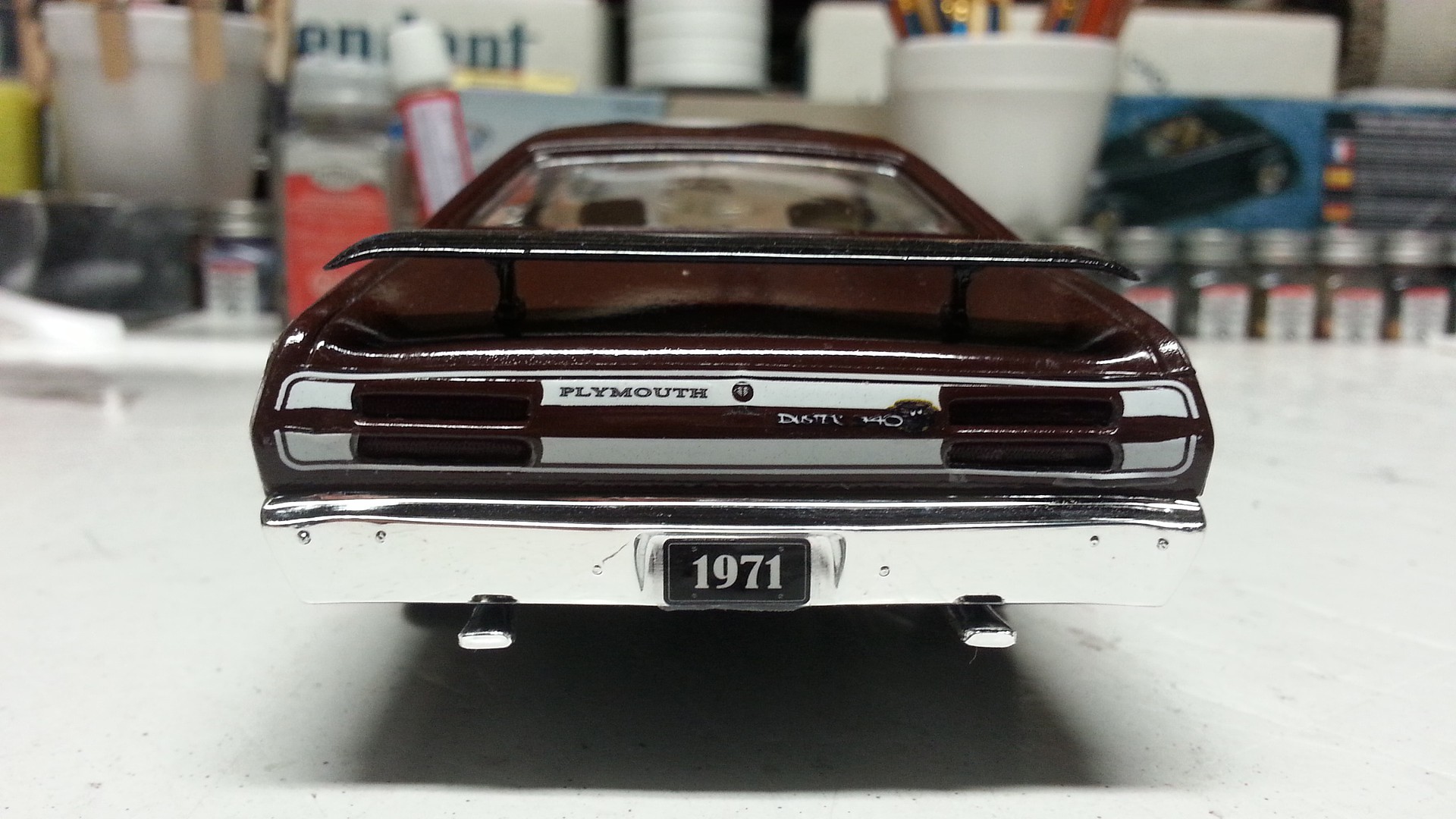 1971 Plymouth Duster 340 -- Plastic Model Car Kit -- 1/25 Scale ...