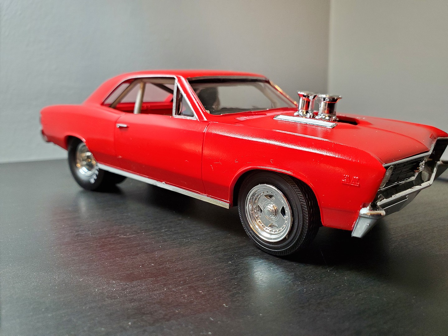 1967 Chevy Chevelle Pro Street Car -- 1/25 Scale -- Plastic Model Car ...