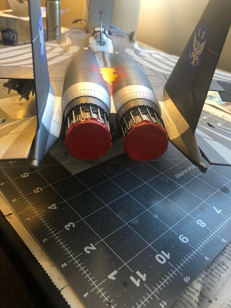 USAF F-15E Strike Eagle w/Bunker Buster Jet -- Plastic Model Airplane ...