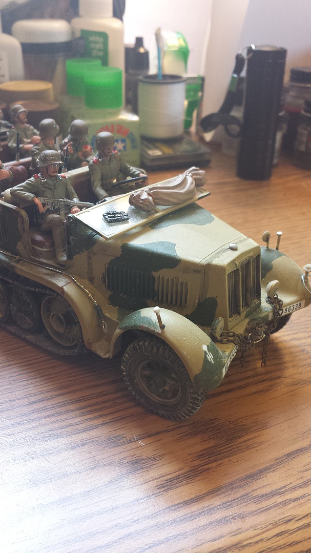 German 8-Ton SdKfz 7Semi-Track Vehicle -- Plastic Model Military ...