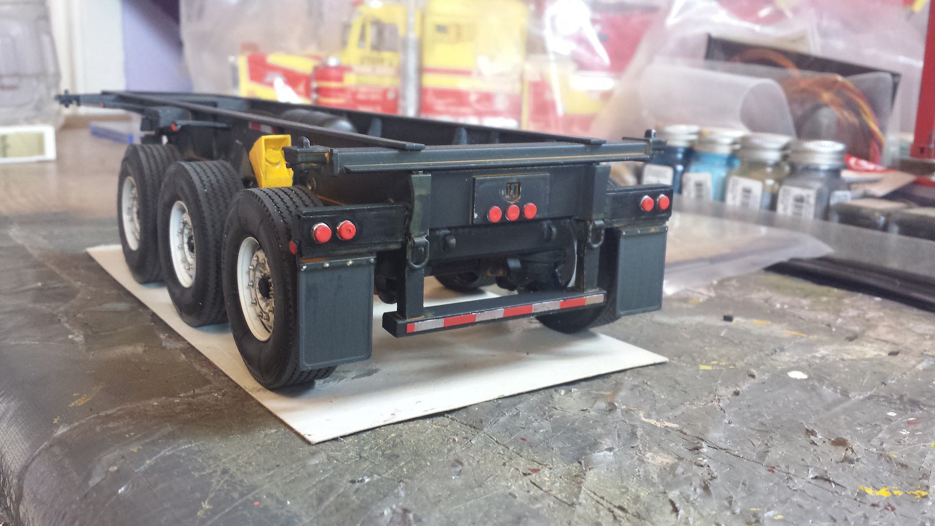 20 Foot Container Trailer -- Plastic Model Vehicle Kit -- 1/24 Scale ...