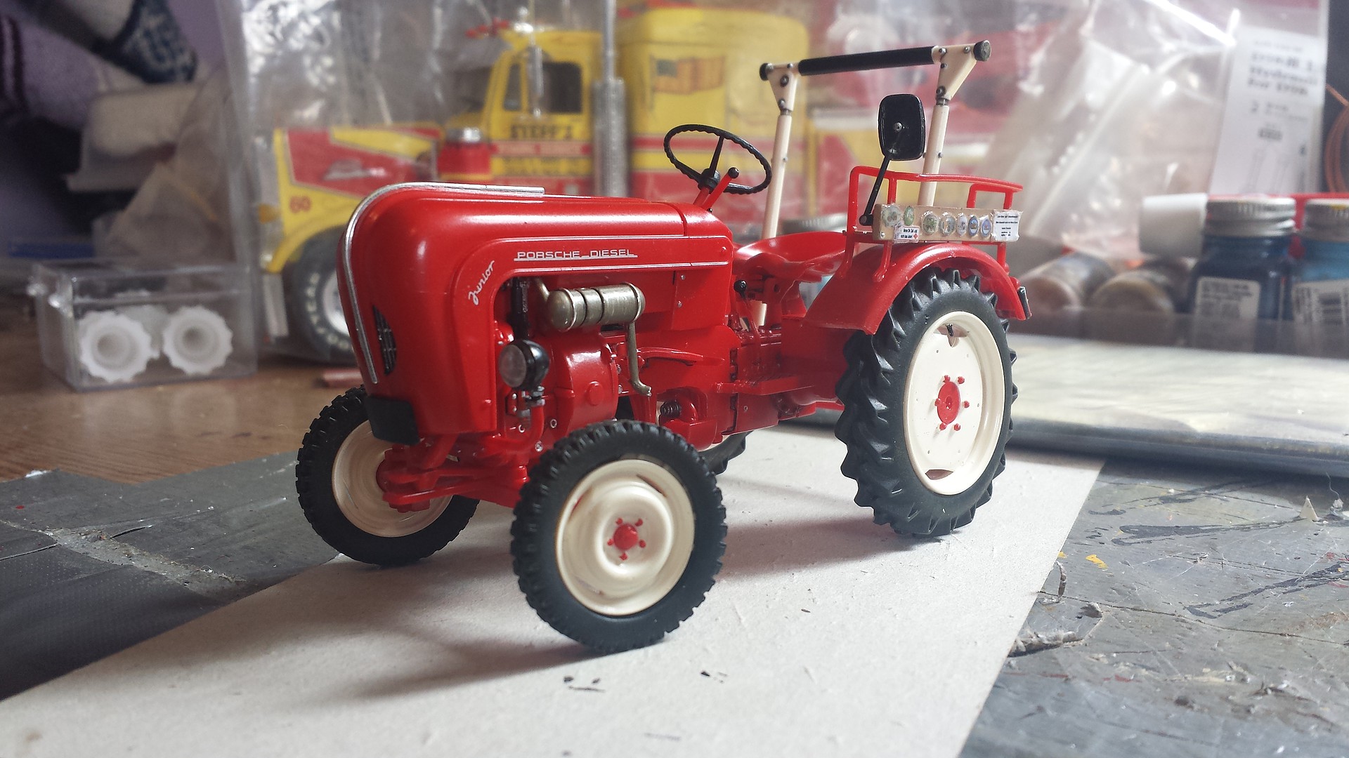 Porsche Diesel Junior 108 -- Plastic Model Tractor Kit -- 1/24 Scale ...