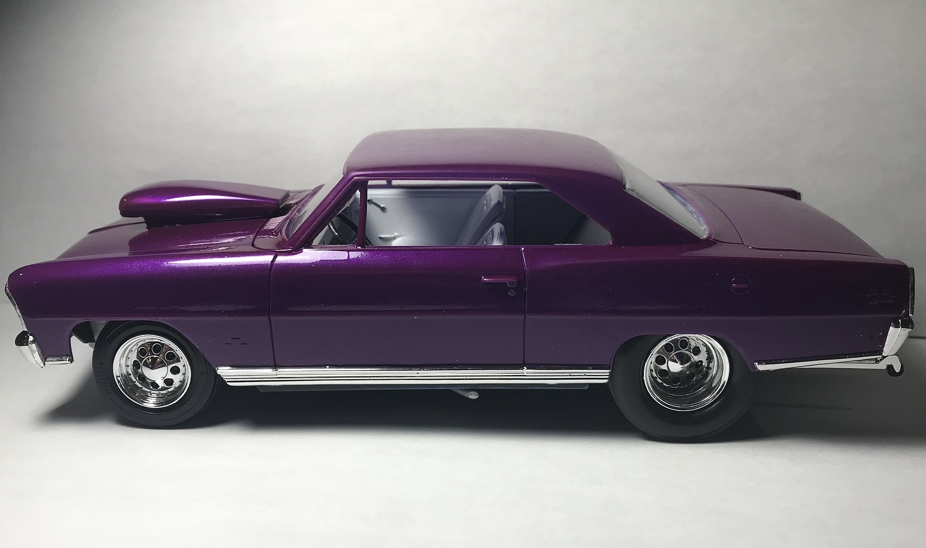 1966 Chevy Nova Pro Street -- Plastic Model Car Kit -- 1/25 Scale ...